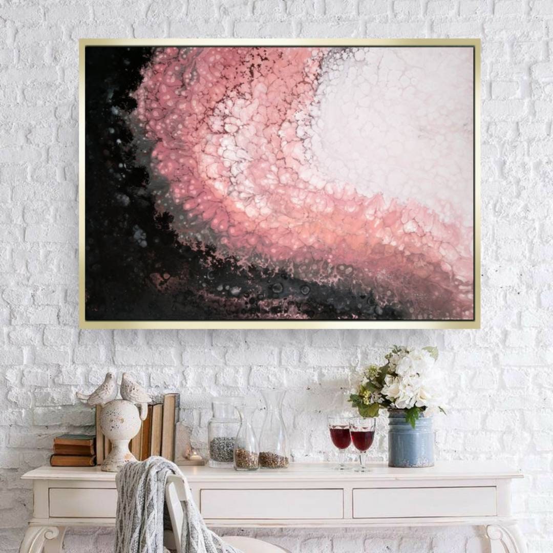Abstract Painting |dusty Pink Painting |original Pastel Colors Painting ...