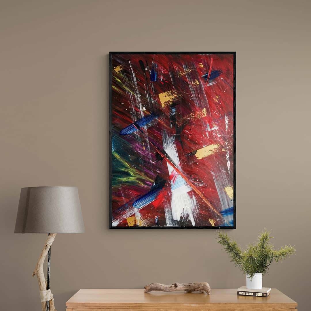 Box Canvas Painting |colorful Abstract |contemporary Wall Art|modern ...