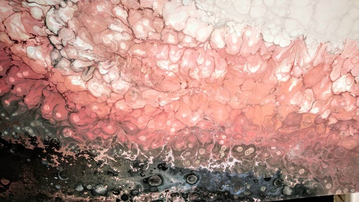 Abstract Painting dusty Pink Painting original Pastel Colors - Etsy