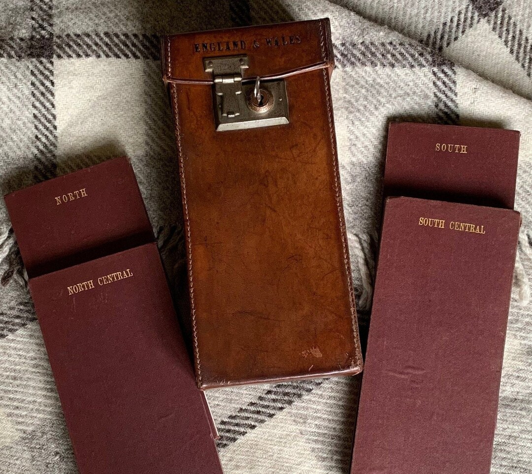 Vintage Motoring Maps 1920's Sifton Praed Road Maps in Leather Case ...