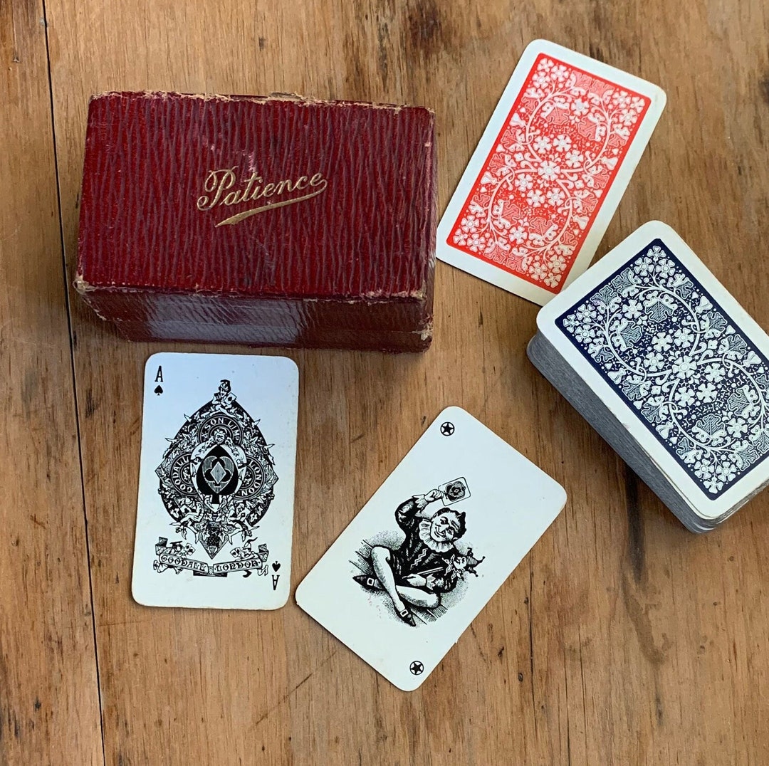 Miniature Playing Cards Vintage Bridge Twin Pack. Goodall and - Etsy