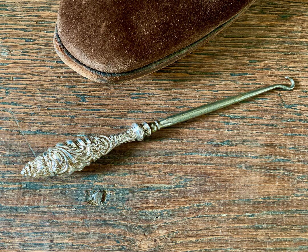Antique Silver Button Hook. Beautiful Edwardian/victorian Silver Button ...