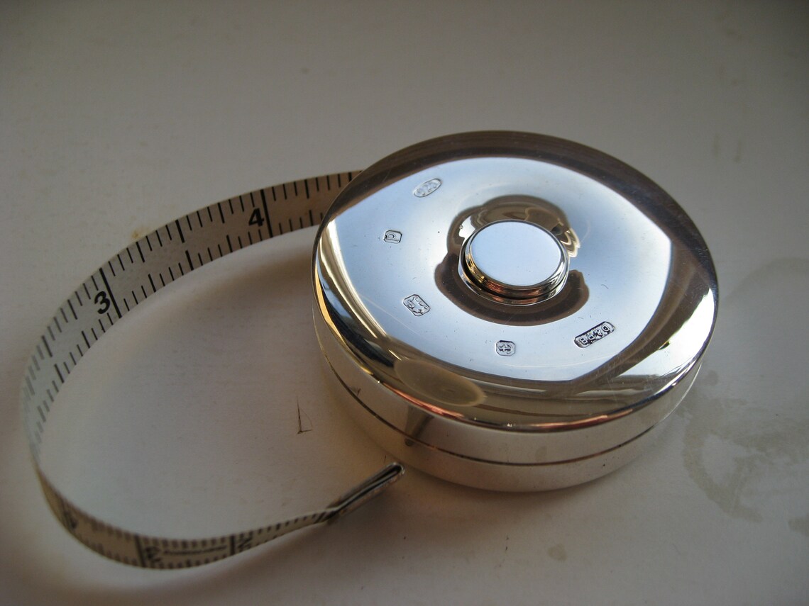 Sterling Silver Tape Measure - Etsy UK