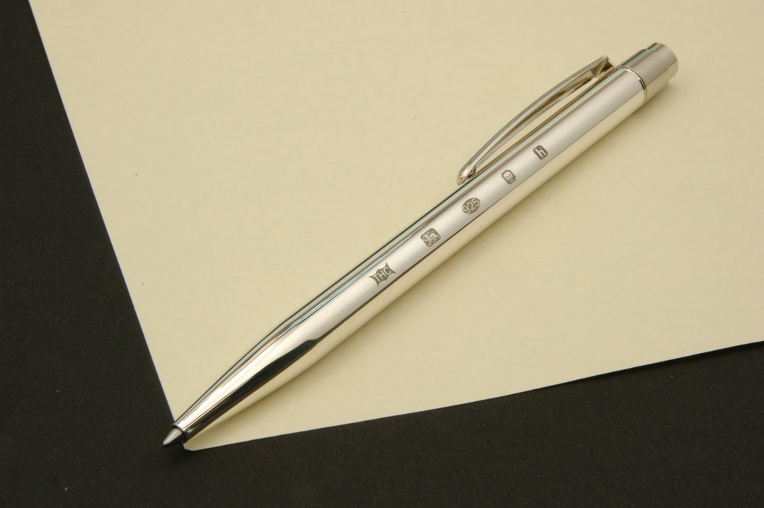 Sterling Silver Ball Point Pen - Etsy