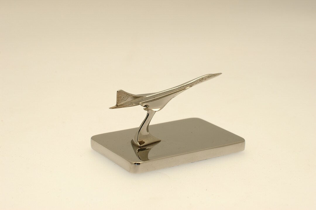 Silver Plated Concorde Paperweight Approx. 3" Long - Etsy