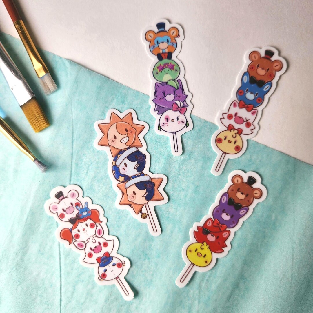 FNAF Dango Stickers | Vinyl Waterproof Stickers - Etsy