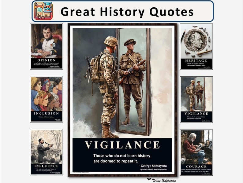 History Quote Classroom Posters – Printable Digital Middle or High ...