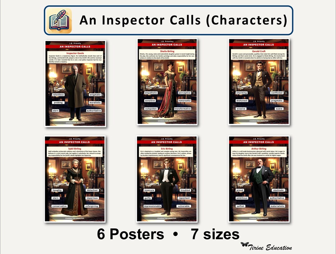 An Inspector Calls English Posters – Printable Digital English ...
