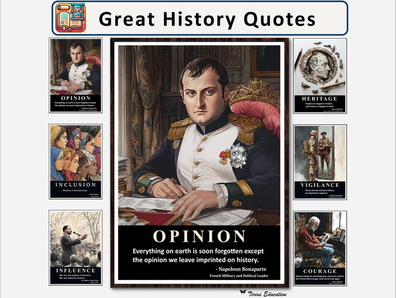 History Quote Classroom Posters – Printable Digital Middle or High ...