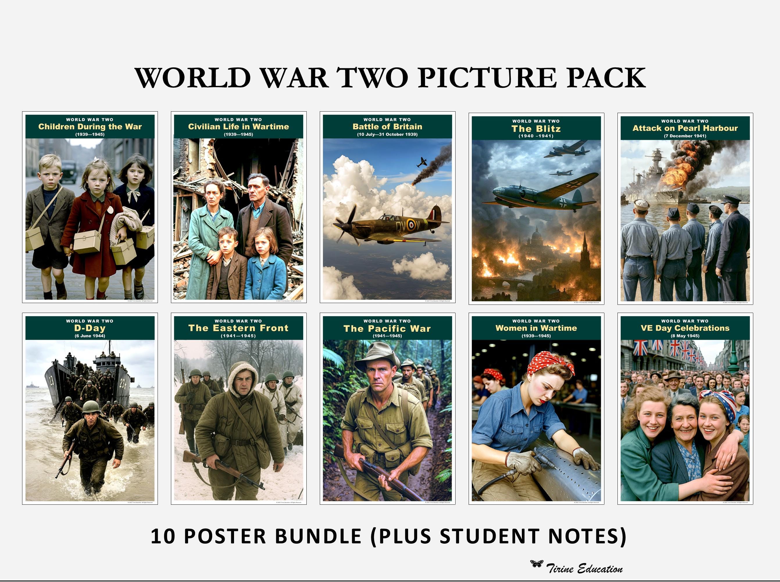 WWII History Poster Set: Social Studies Classroom Decor (digital ...