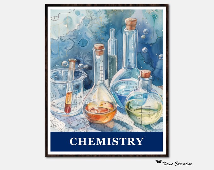Acids, Bases and Salts and Ph Scale Set, Science Chemistry Poster, Educational Science Poster ...