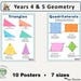 Geometry Poster Bundle: 2D, 3D Shapes, Angles (digital Download) - Etsy