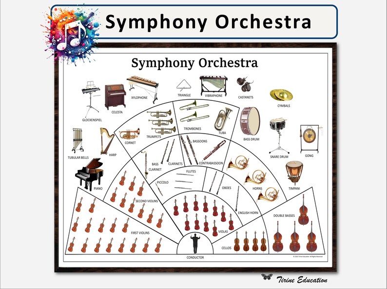 Symphony Orchestra Classroom Poster – Music Classroom Decor, Bulletin ...