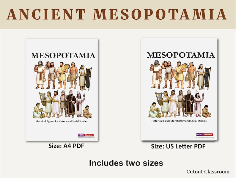 Ancient Mesopotamia Cut-out Figures, Classroom Teaching Resource ...