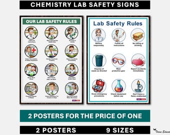Science Lab Rules Poster - Etsy