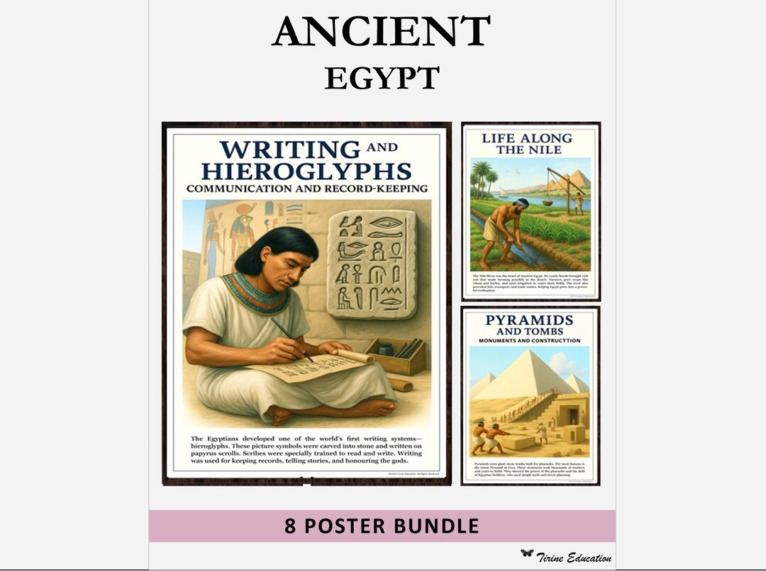 Ancient Egypt Poster Set: World History Classroom Decor (digital ...