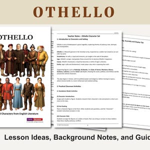 Othello Character Cut-outs for Classroom Teaching, Shakespeare ...
