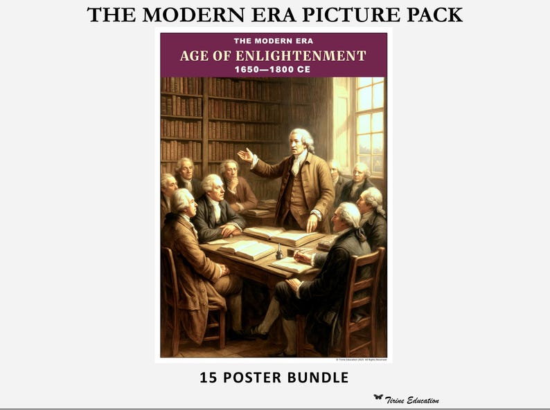 History Classroom Posters: the Modern Era, Eras and Periods, Middle and ...