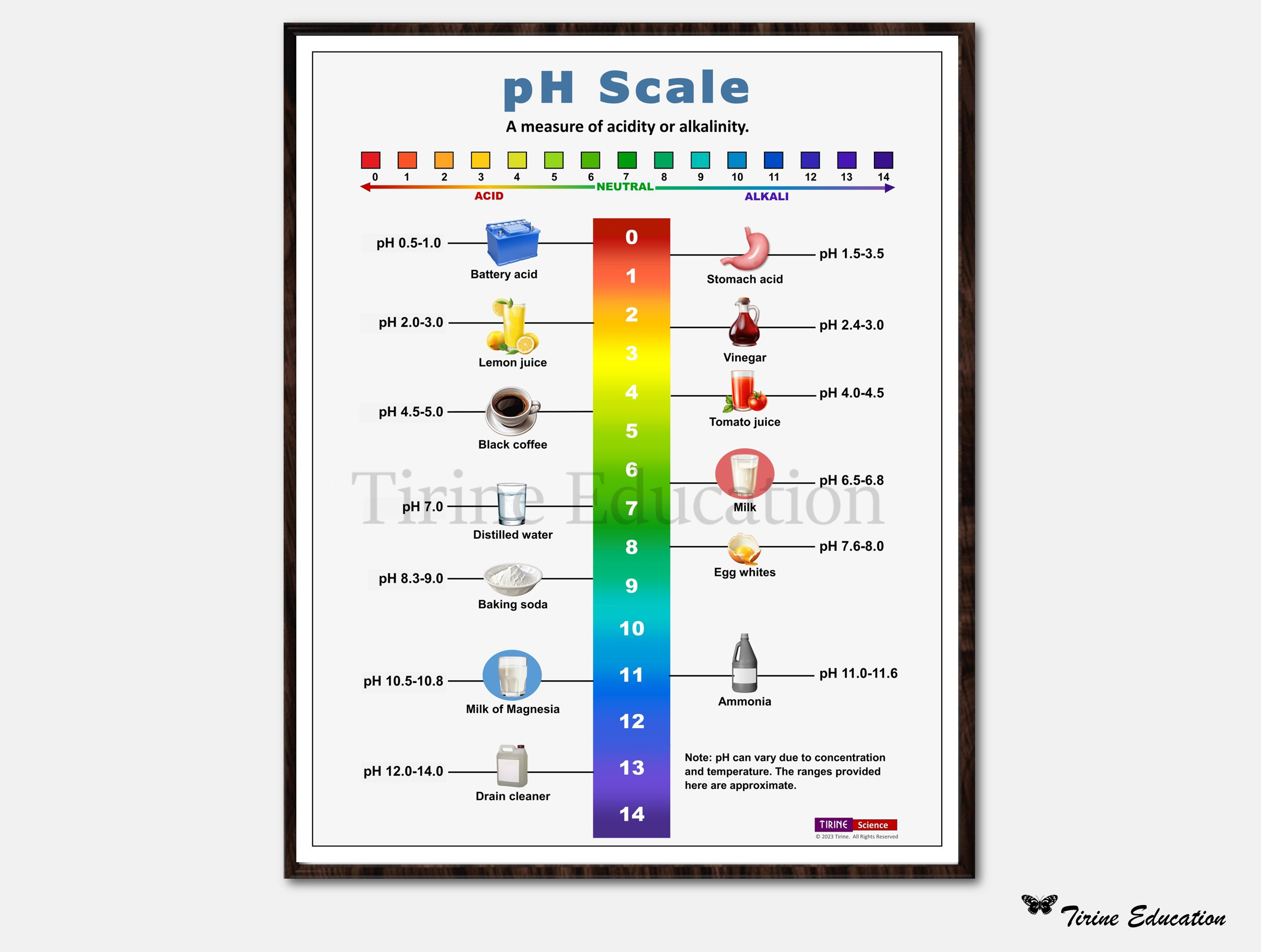 Ph Scale Science Chemistry Poster, Educational Science Poster, Classroom Poster, Junior ...