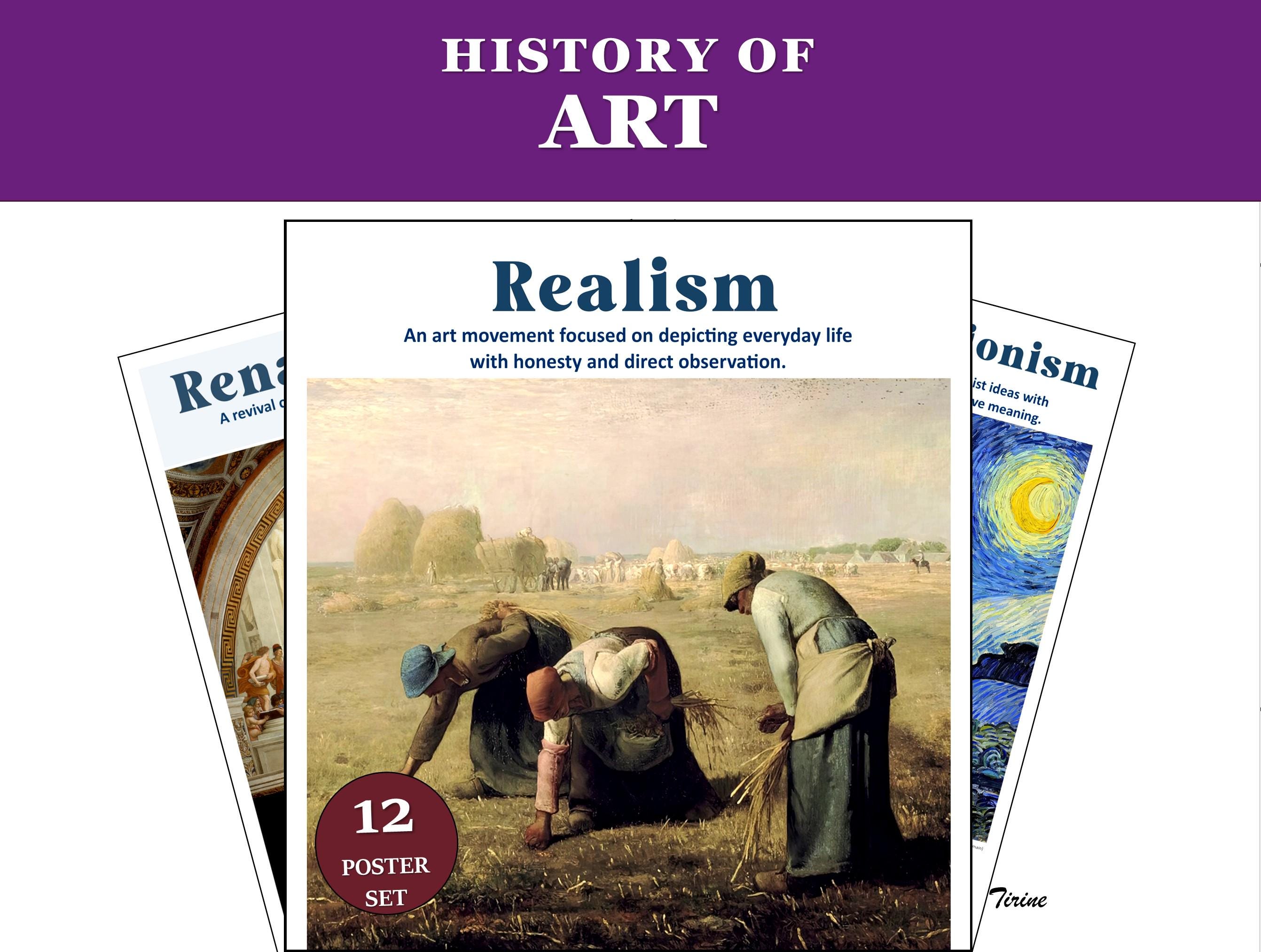 History of Art Posters, Major Art Movements Bundle, Classroom Decor ...