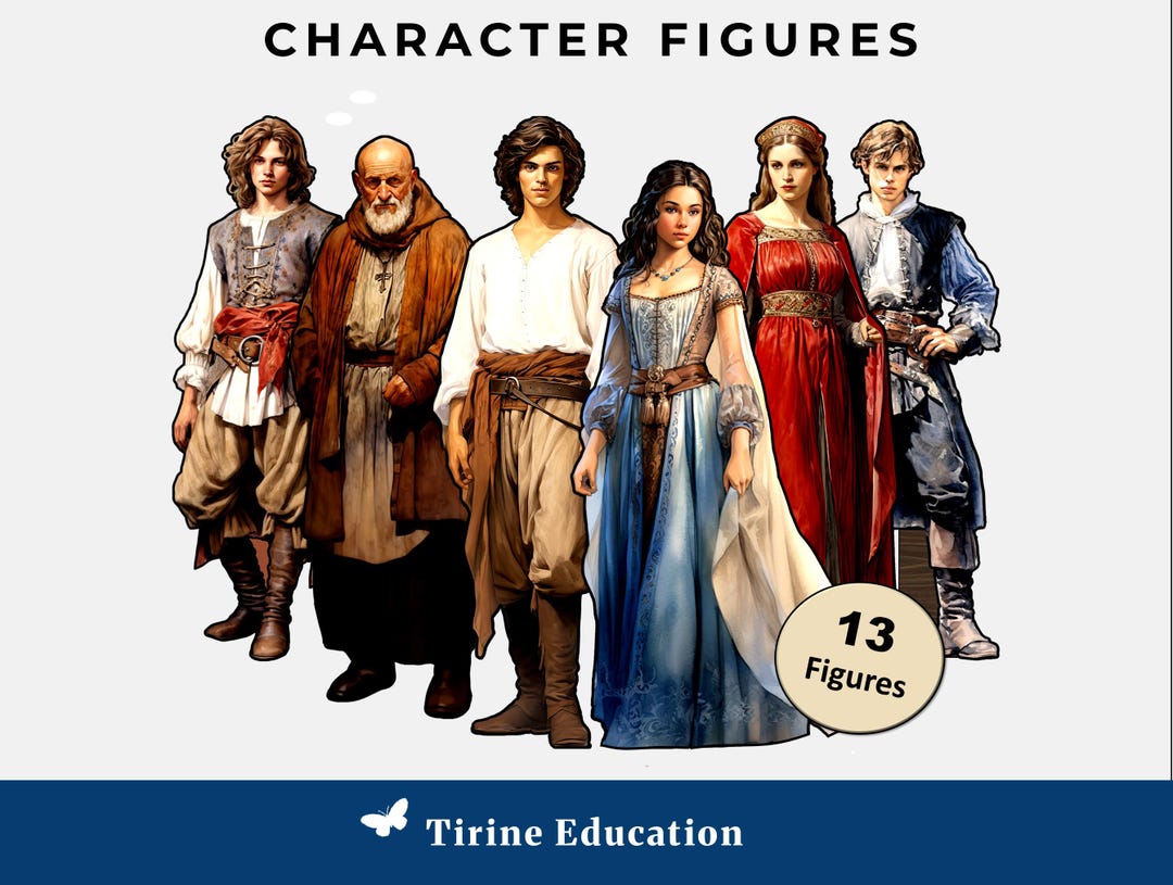 Romeo and Juliet Character Figures, William Shakespeare, 13 Characters ...