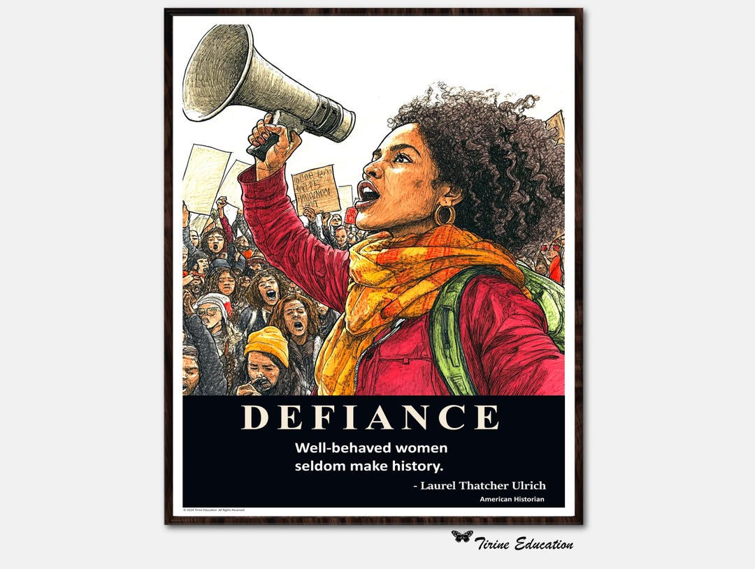 History Quote Poster, Printable, Digital, Laurel Thatcher Ulrich ...