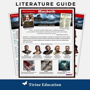 Macbeth Classroom Posters, Printable, Digital English Classroom Decor ...