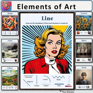 Elements of Art, Poster Bundle, Visual Arts, Middle School Art, High ...