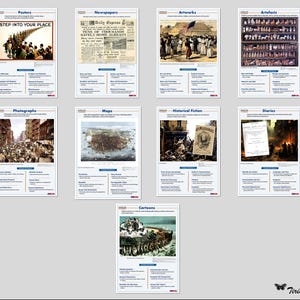 History Research Skills Poster Set - Historical Sources - Classroom ...