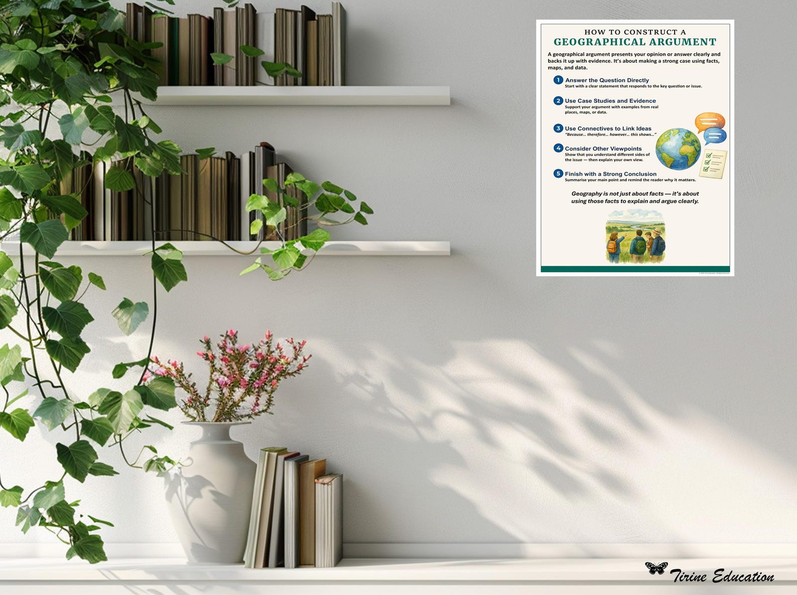 Geography Skills Poster Set, Printable, Digital Geography Classroom ...