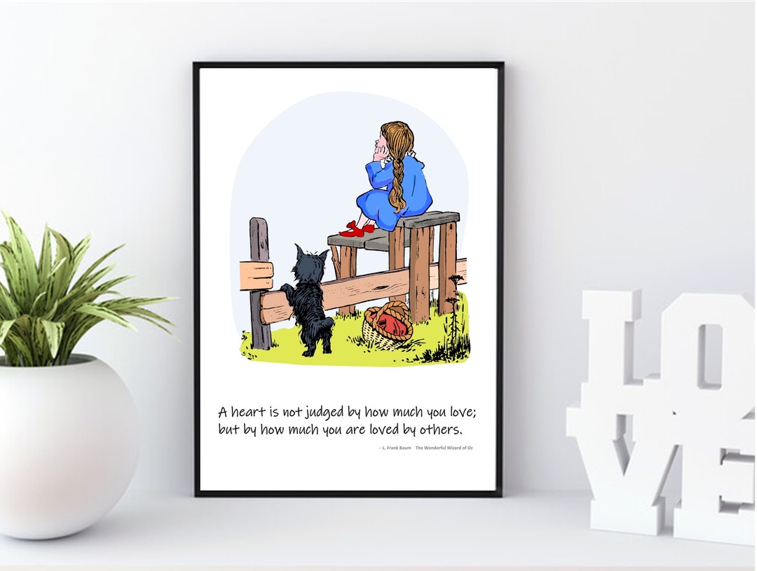 Classic Dorothy and Toto Poster the Wonderful Wizard of Oz - Etsy