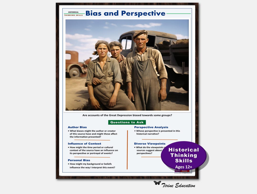 Bias and Perspective History Classroom Poster – History Classroom Decor ...