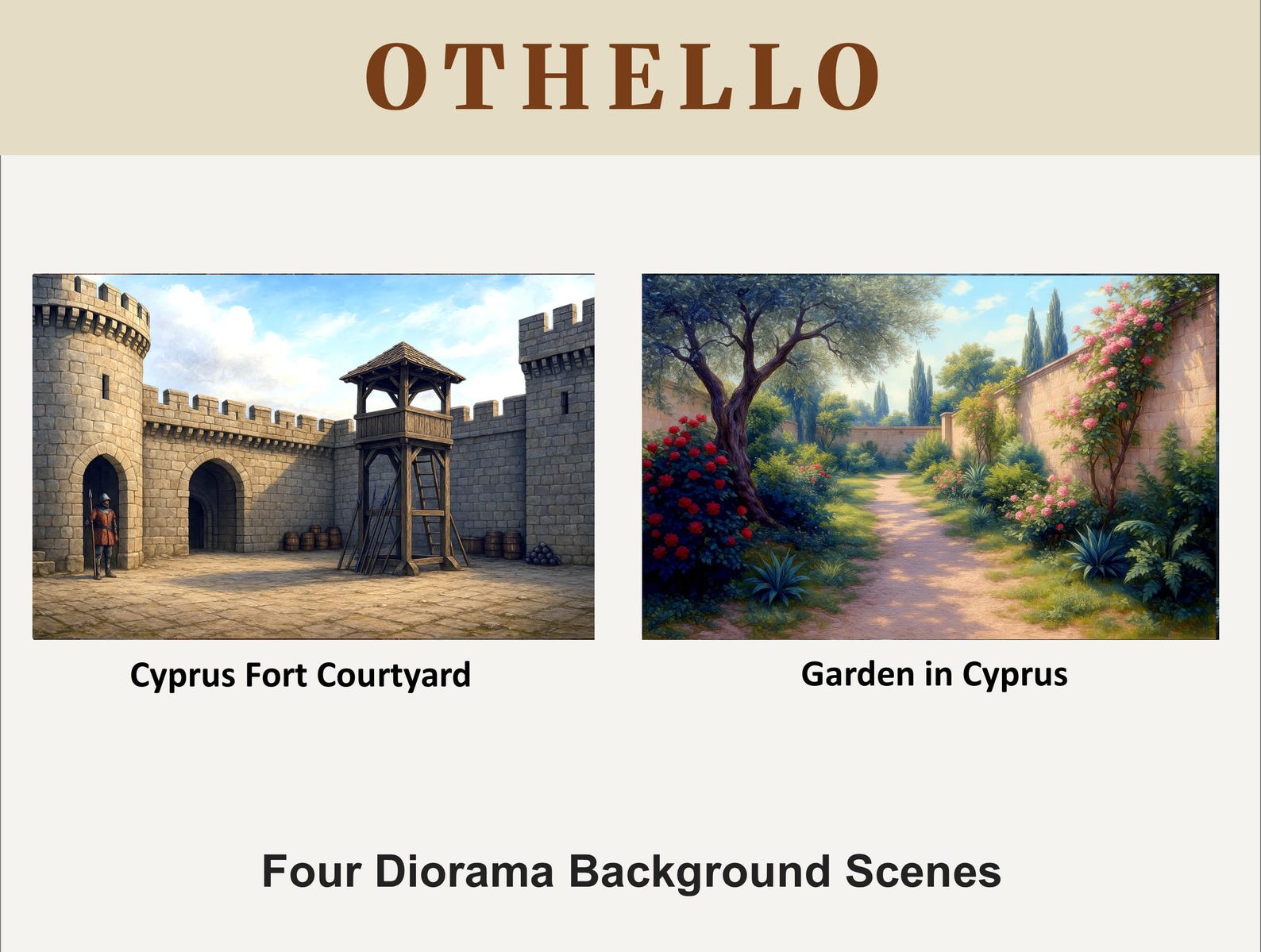Othello Character Cut-outs for Classroom Teaching, Shakespeare ...