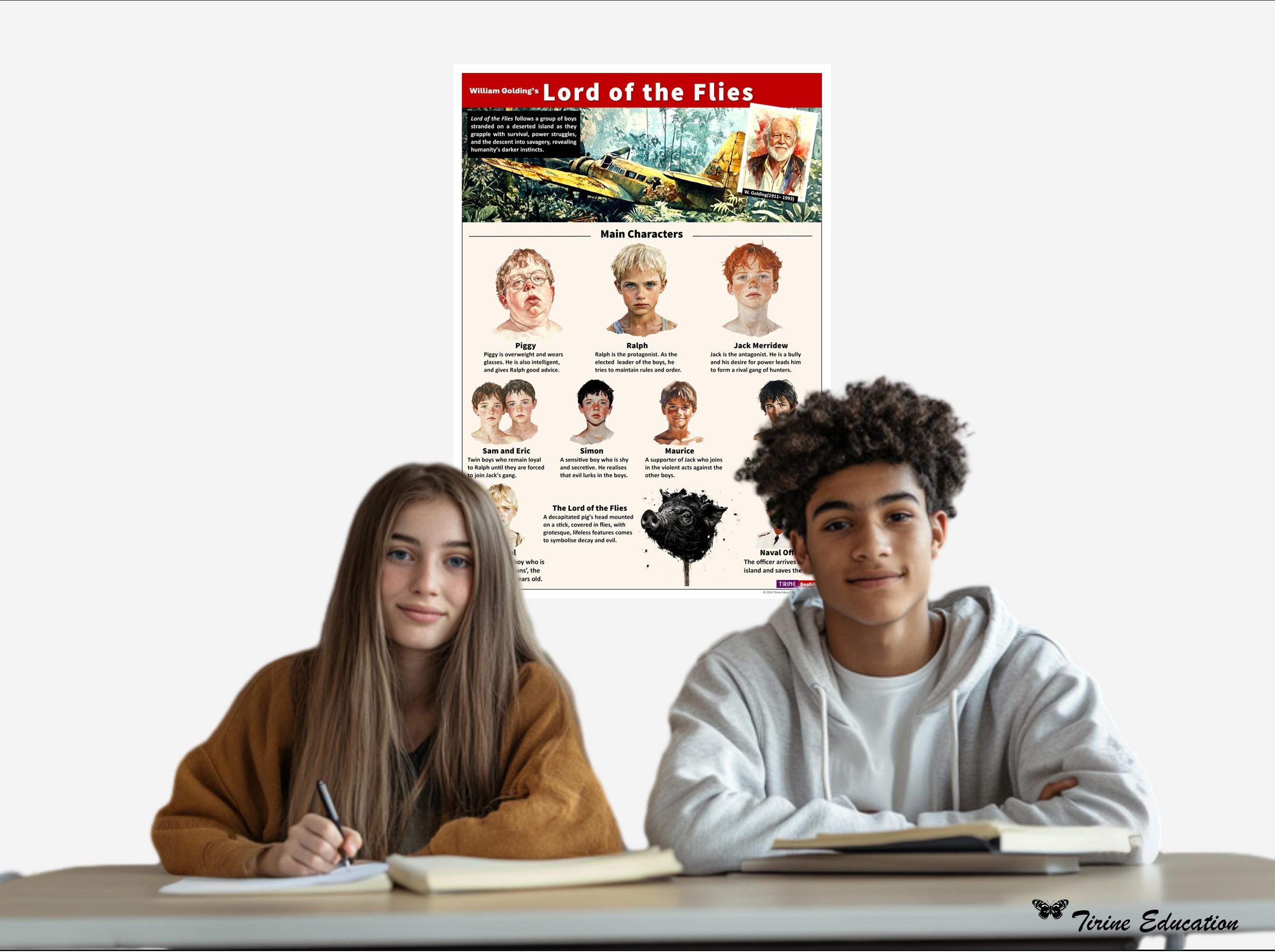 Character Introduction Poster | Lord of the Flies | 12 Key Characters ...