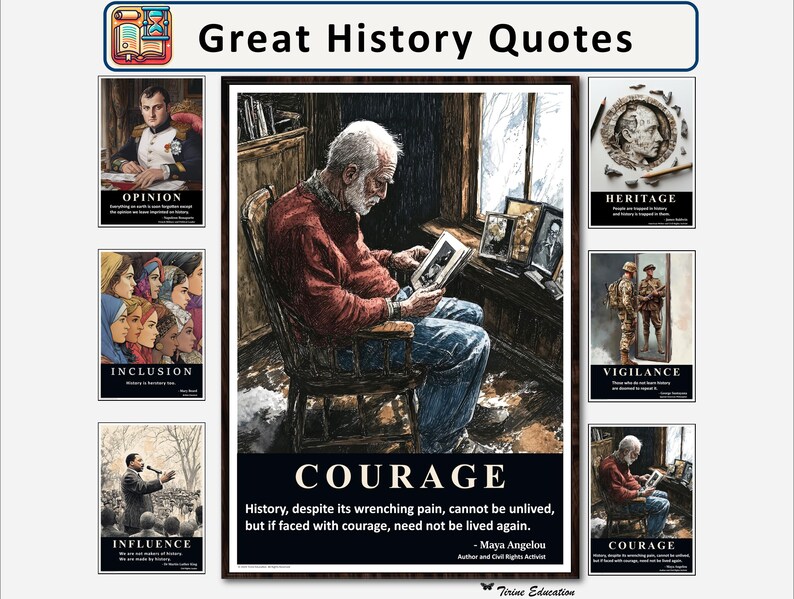 History Quote Classroom Posters – Printable Digital Middle or High ...
