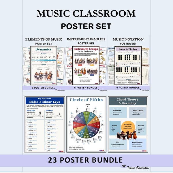 Music Classroom Poster - Etsy Canada