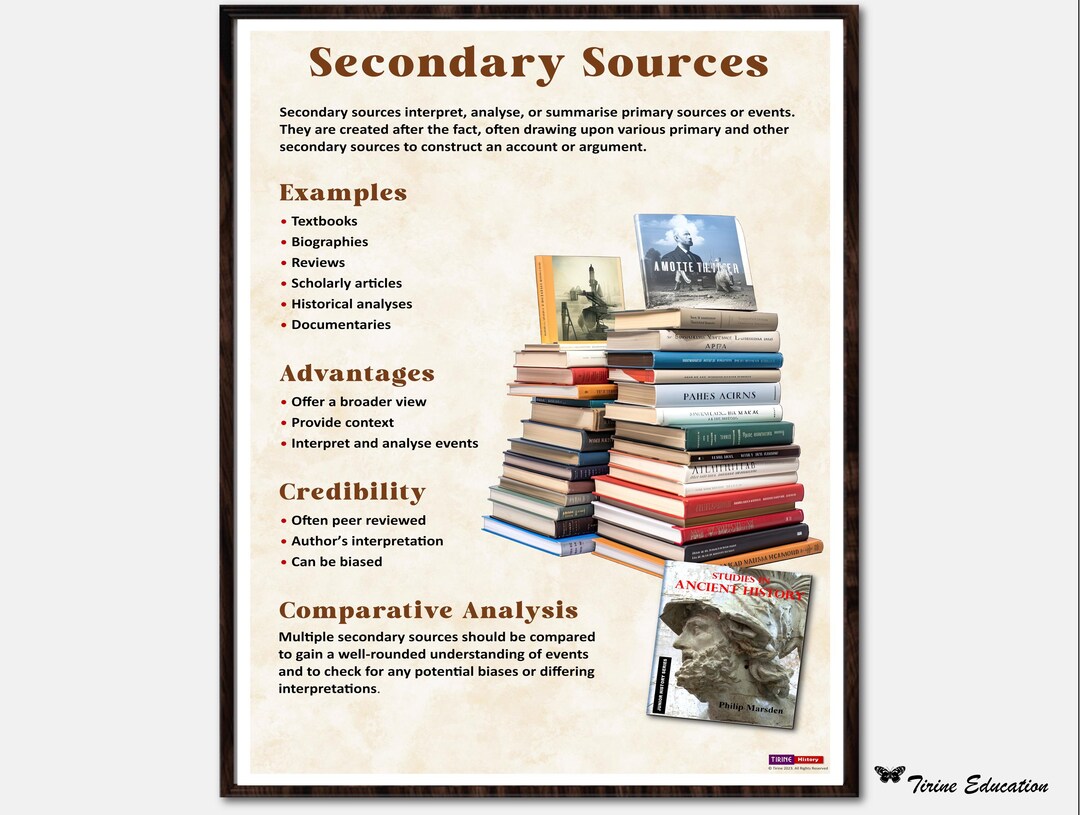 Classroom Poster, History Poster, Secondary Sources, History Classroom ...