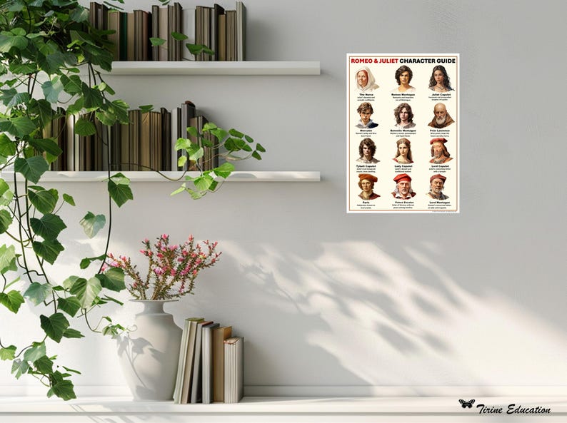 Romeo and Juliet Posters: Character & Theme Analysis (digital Download ...