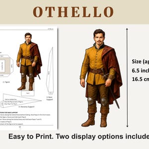 Othello Character Figures: Shakespeare Studies, English Teacher ...