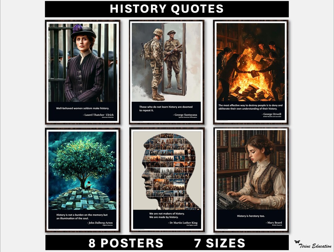 History Quotes, History Classroom, Poster Bundle, Middle and High ...