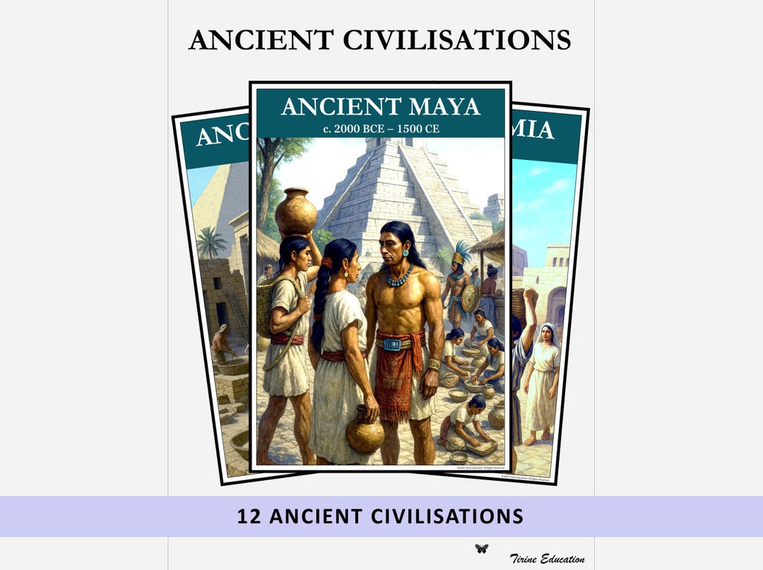History Classroom Posters, 12 Ancient Civilisations, World History Wall ...