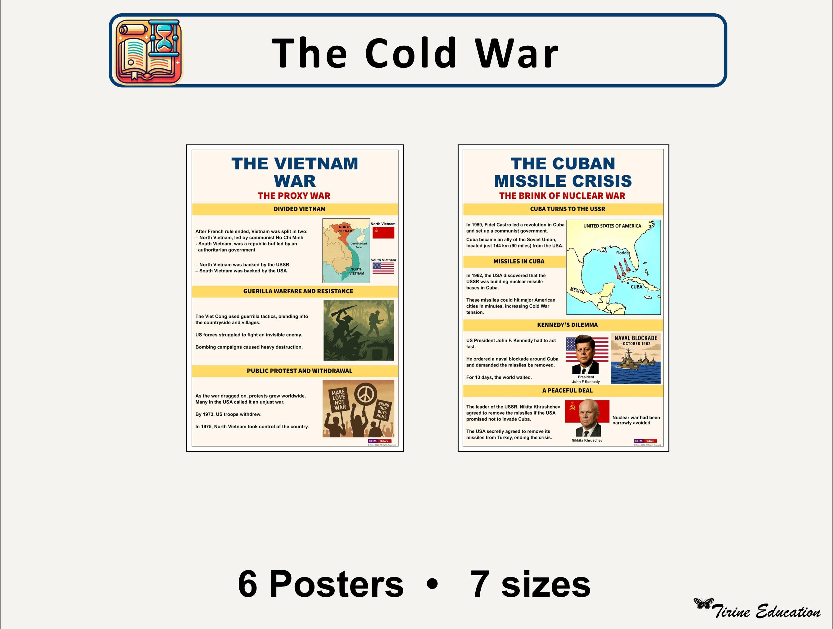 The Cold War History Classroom Posters – Printable, Digital Posters for ...