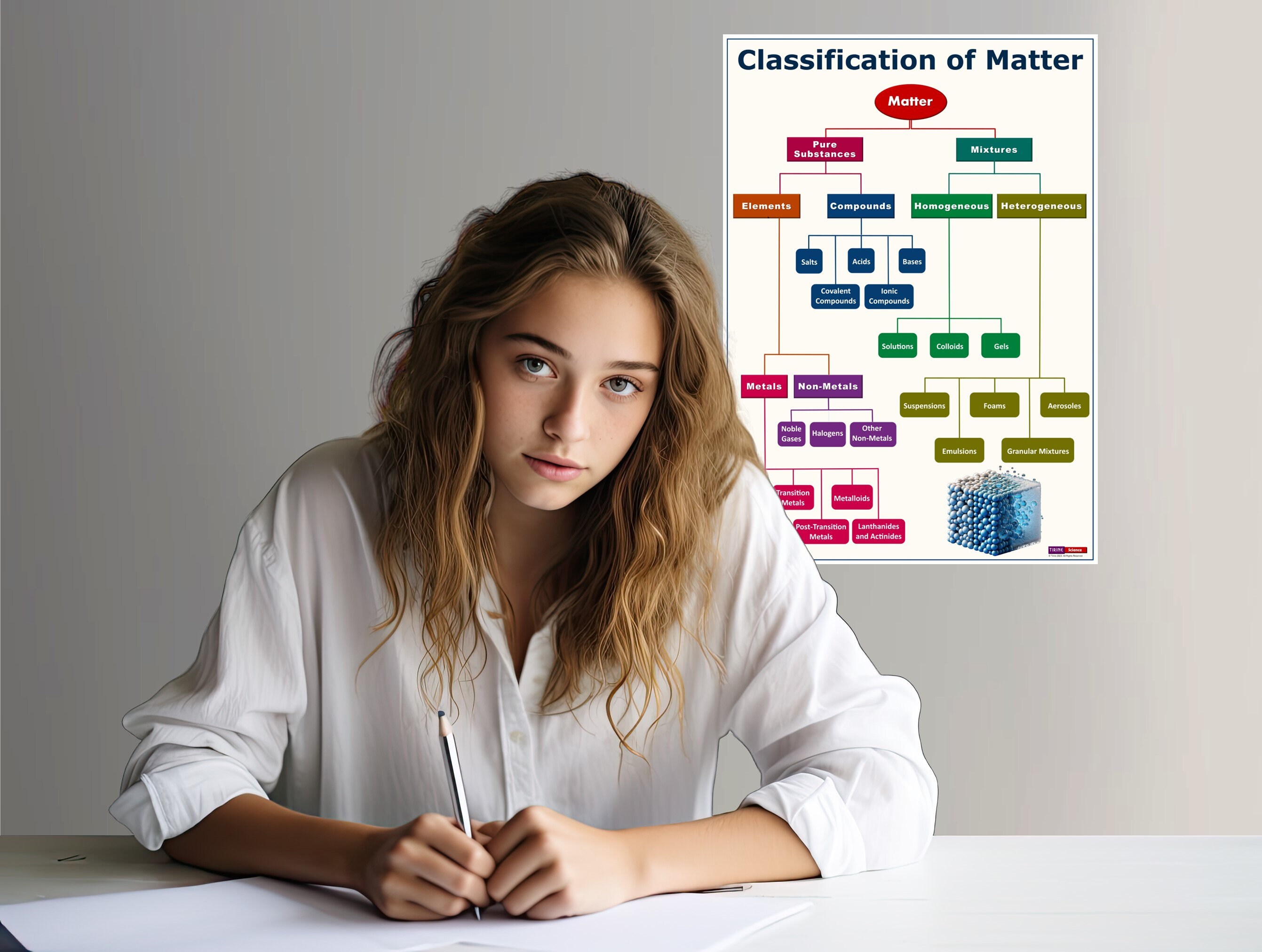 Classification of Matter Chemistry Poster, Educational Science Poster ...