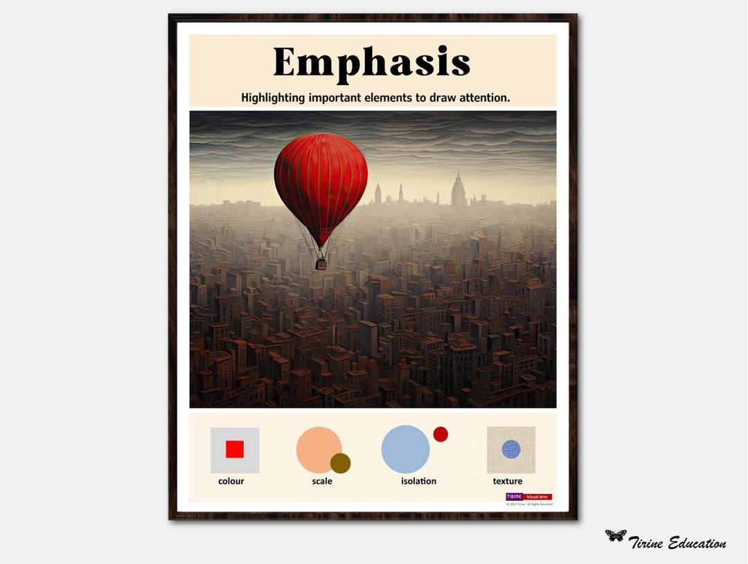 Emphasis in Art Principles of Design Art Posters Visual - Etsy