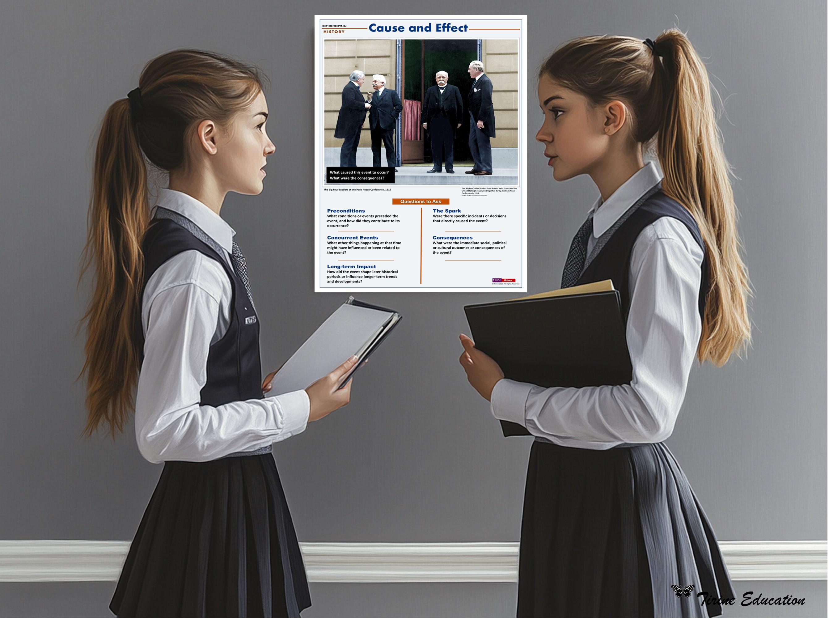 History Classroom Poster - Understanding Cause and Effect in History ...