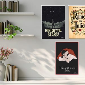 Romeo and Juliet Quotes Posters, English Classroom, Grade 8-11 ...