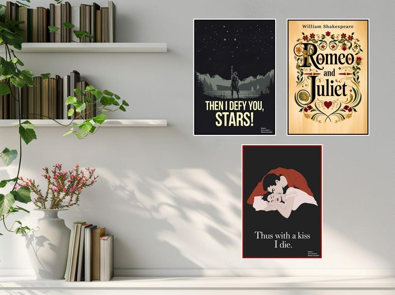 Romeo and Juliet Quotes Posters, English Classroom, Grade 8-11 ...