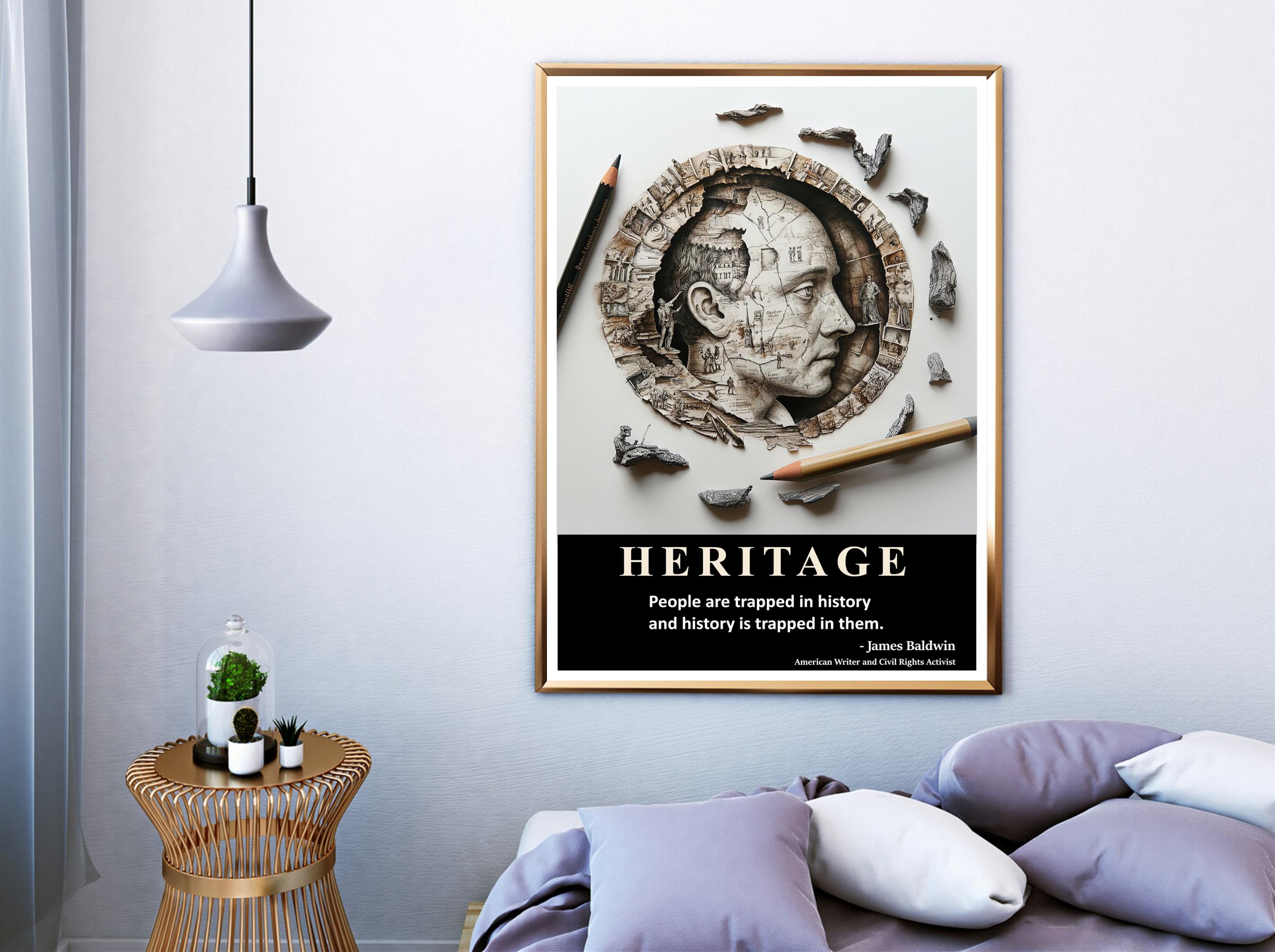 History Quote Poster, Printable, Digital, James Baldwin, Middle High ...