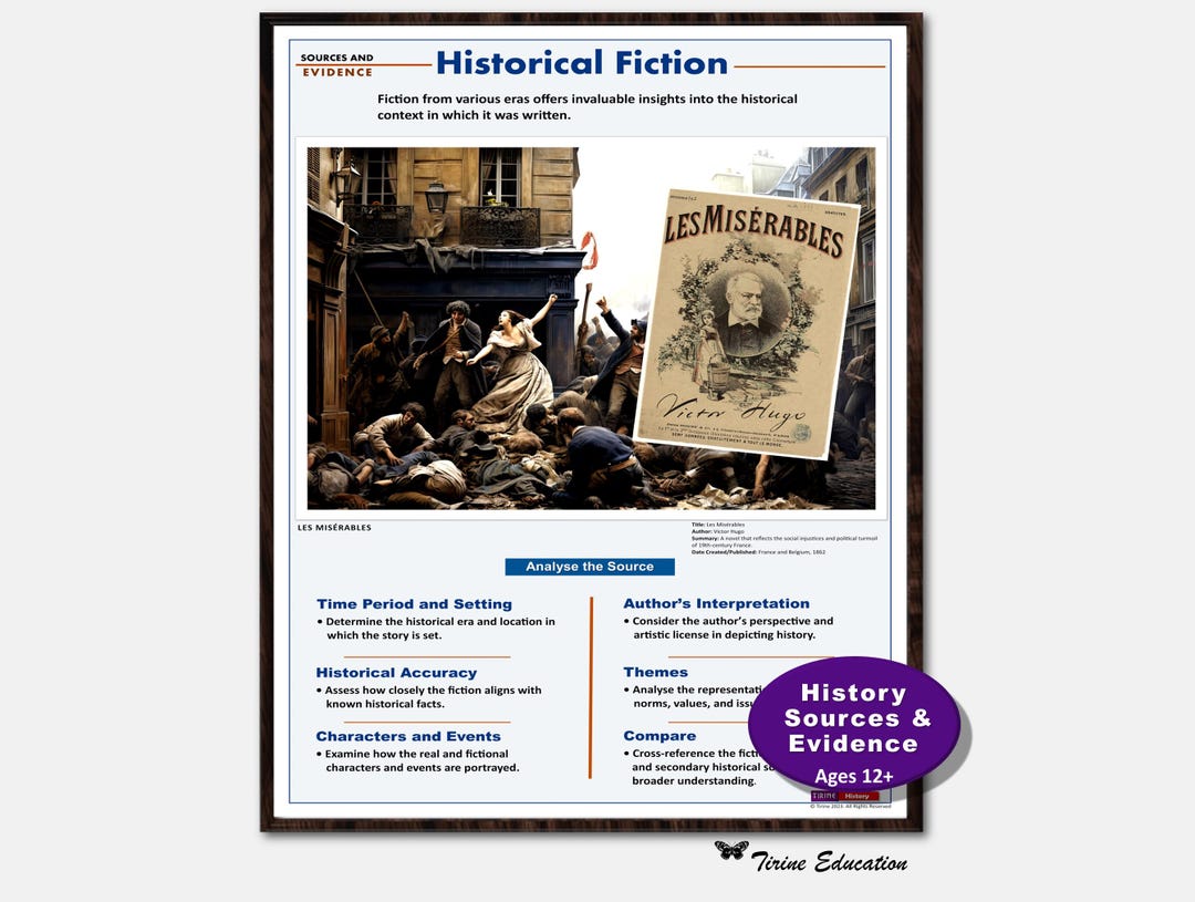 History Classroom Poster - How to Analyse Historical Fiction ...