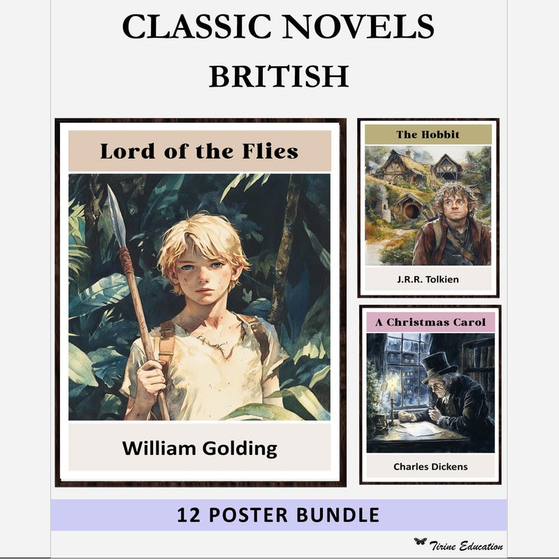 British Literature Art - Etsy